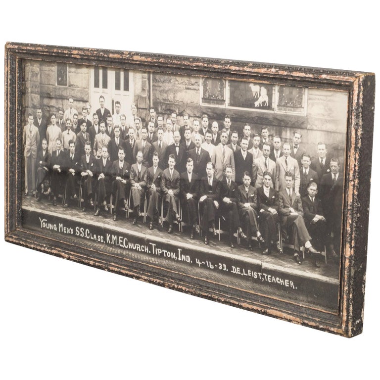Early 20th Century Classroom Photo, circa 1933 For Sale at 1stDibs