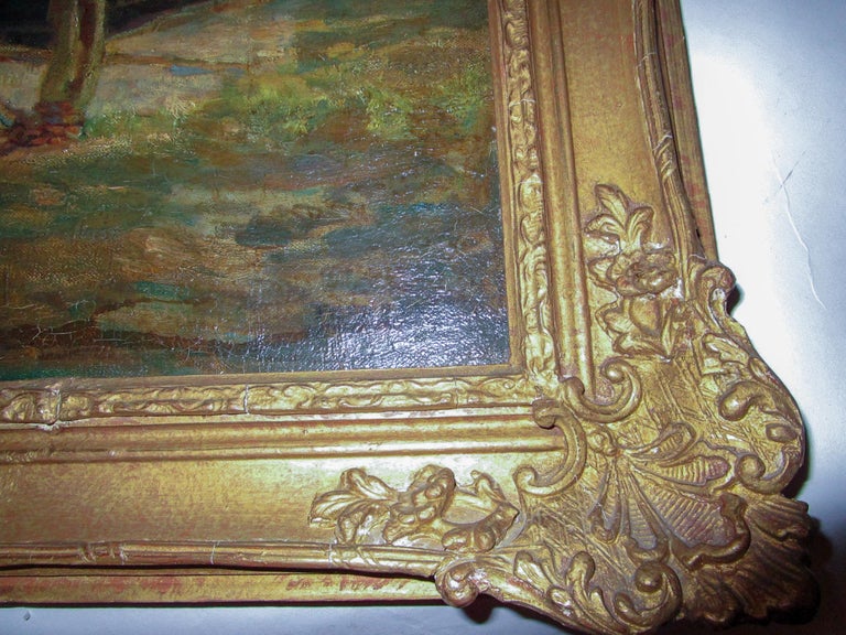 Early 20th c English School Oil Painting Dock and Fishing Boats by ...