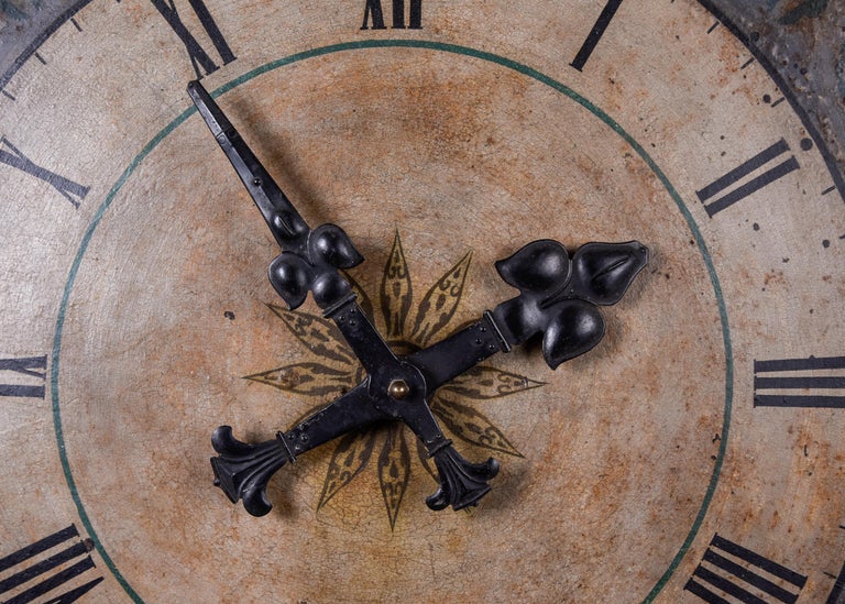 Early 20th Century Framed French Antique Clock Face For Sale at 1stDibs