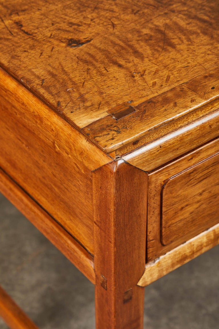 Early 20th Century French Colonial Tigerwood Console at 1stDibs