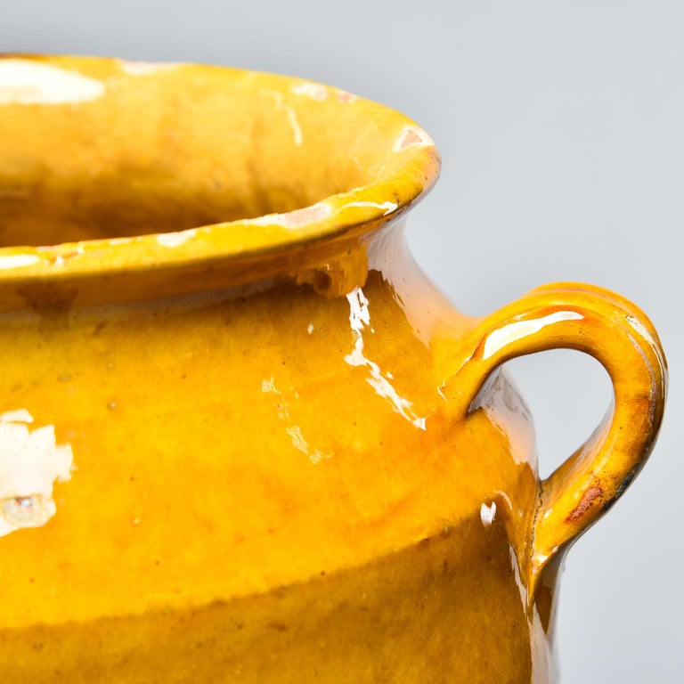 Early 20th Century French Mustard Colored Glazed Confit Jar For Sale at ...