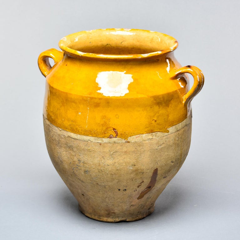 Early 20th Century French Mustard Colored Glazed Confit Jar For Sale at ...