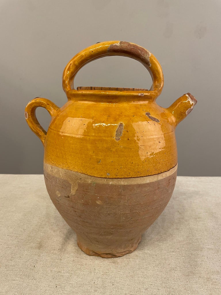 Early 20th C. French Terracotta Vinaigrier or Vinegar Jug For Sale at ...