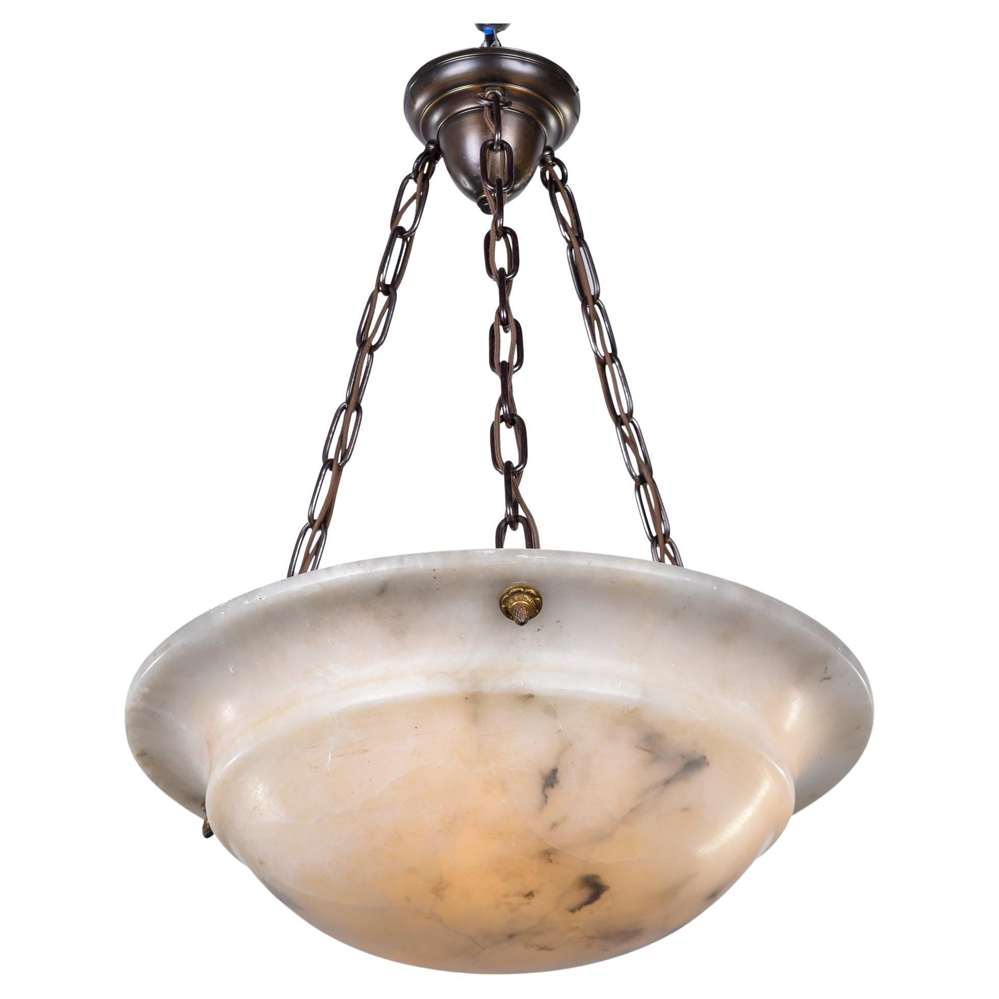 Mid Century Op Art String and Lucite Hanging Fixture at 1stDibs