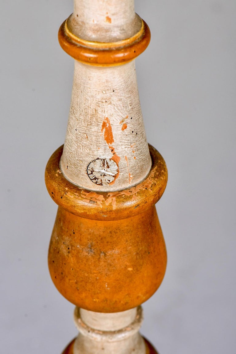 Early 20th Century Italian Pricket Stick in Brown and White For Sale at ...