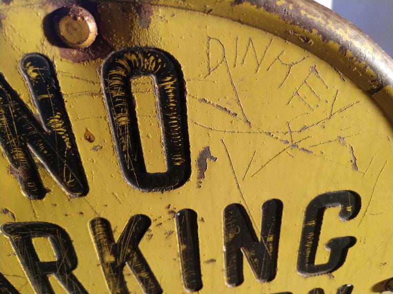 Early 20th Century Lollipop No Parking Sign by Lyle Signs at 1stDibs