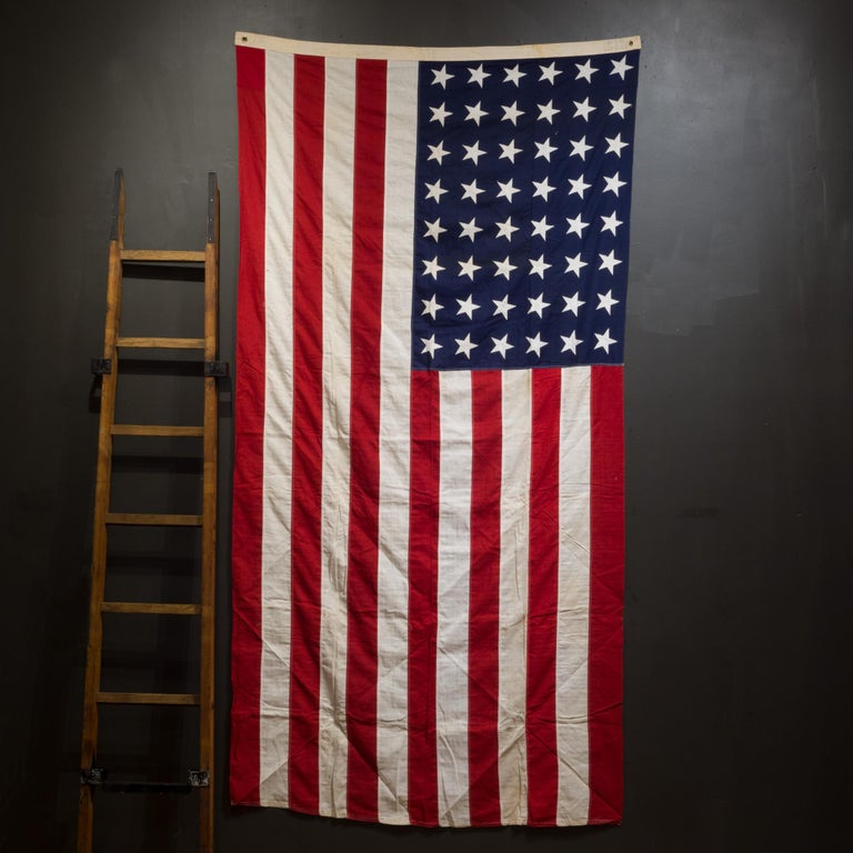 Early 20th C. Monumental American Flag with 48 Stars, C.1940-1950 For ...
