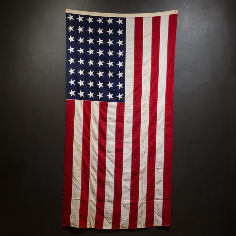 Early 20th C. Monumental American Flag with 48 Stars, C.1940-1950 For ...
