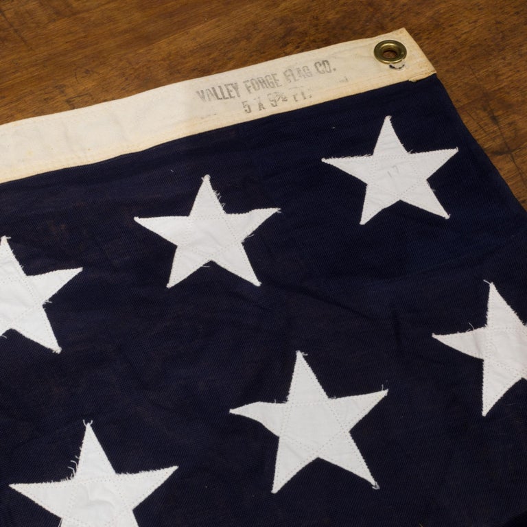 Early 20th C. Monumental American Flag with 48 Stars, C.1940-1950 at ...