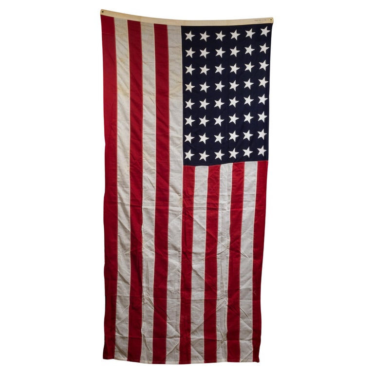 Early 20th C. Monumental American Flag with 48 Stars, C.1940-1950 at ...