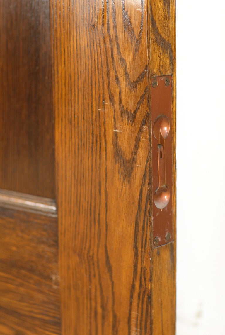 Early 20th C Pair 4 Panel Chestnut Doors Original Finish For Sale at ...