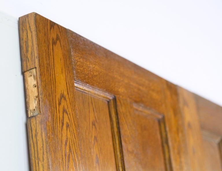 Early 20th C Pair 4 Panel Chestnut Doors Original Finish For Sale at ...