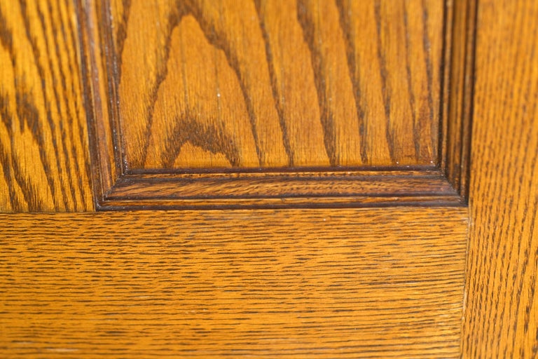 Early 20th C Pair 4 Panel Chestnut Doors Original Finish For Sale at ...
