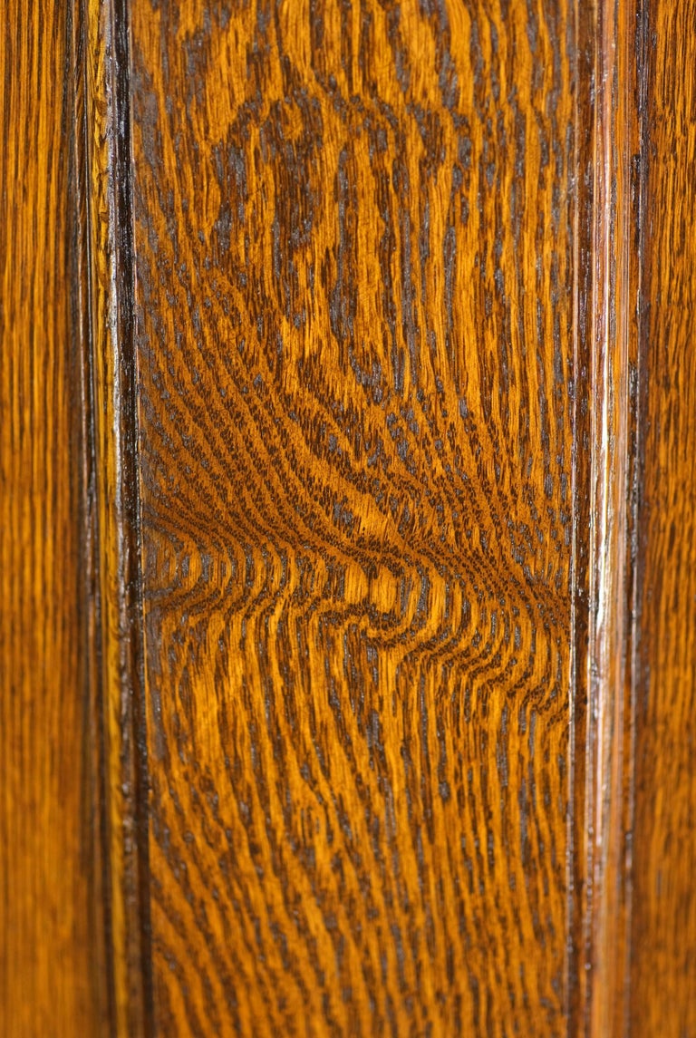 Early 20th C Pair 4 Panel Chestnut Doors Original Finish For Sale at ...