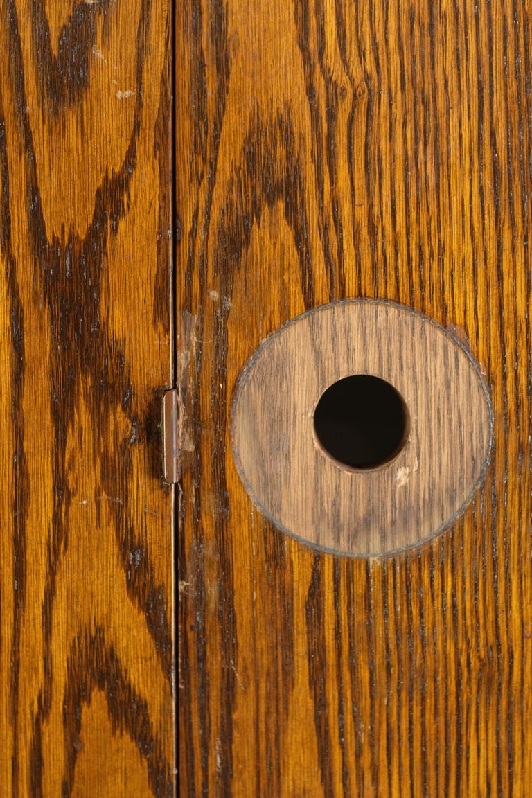 Early 20th C Pair 4 Panel Chestnut Doors Original Finish For Sale at ...