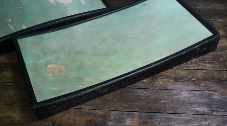 Pair of Glass Distortion Carnival Fairground Mirrors Concave and Convex ...