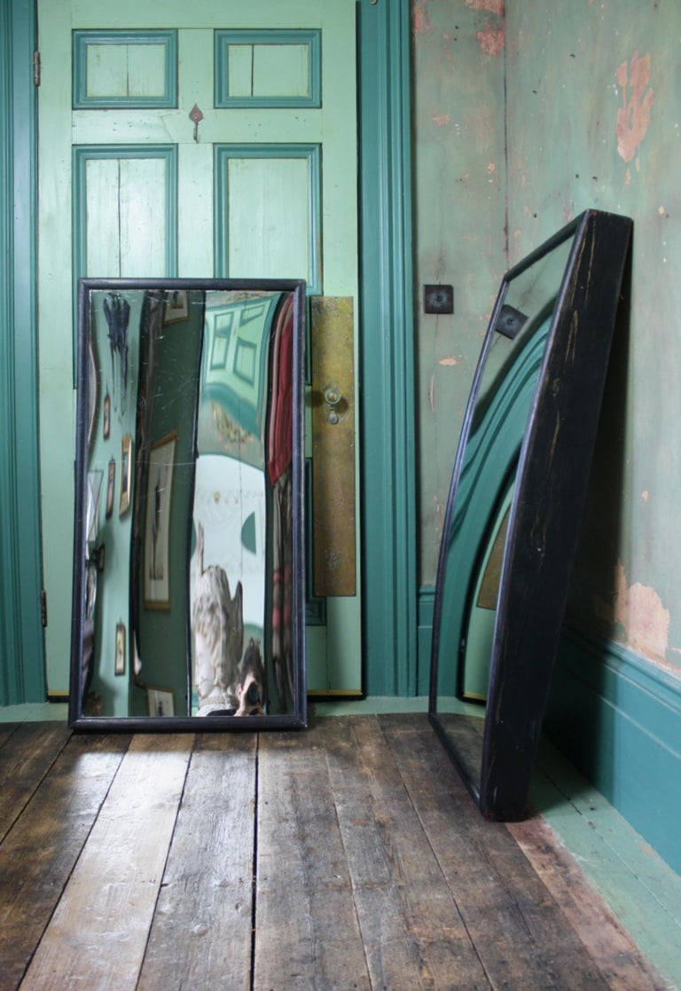 Pair of Glass Distortion Carnival Fairground Mirrors Concave and Convex ...