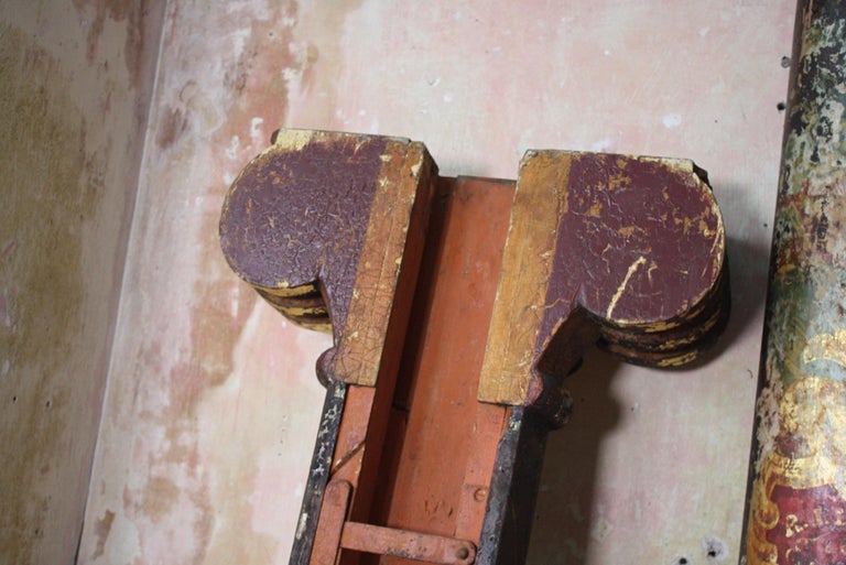 Early 20th C Robert Lakin and Co Fairground Carnival Circus Pillars ...