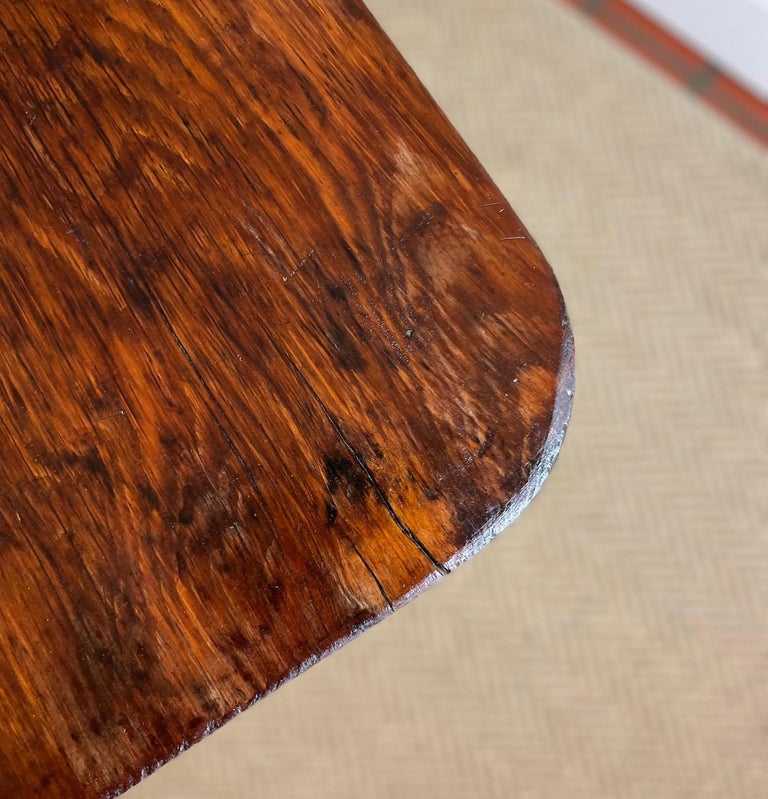 Early 20th C Rustic Bobbin Leg Side Table With Single Plank Top For ...