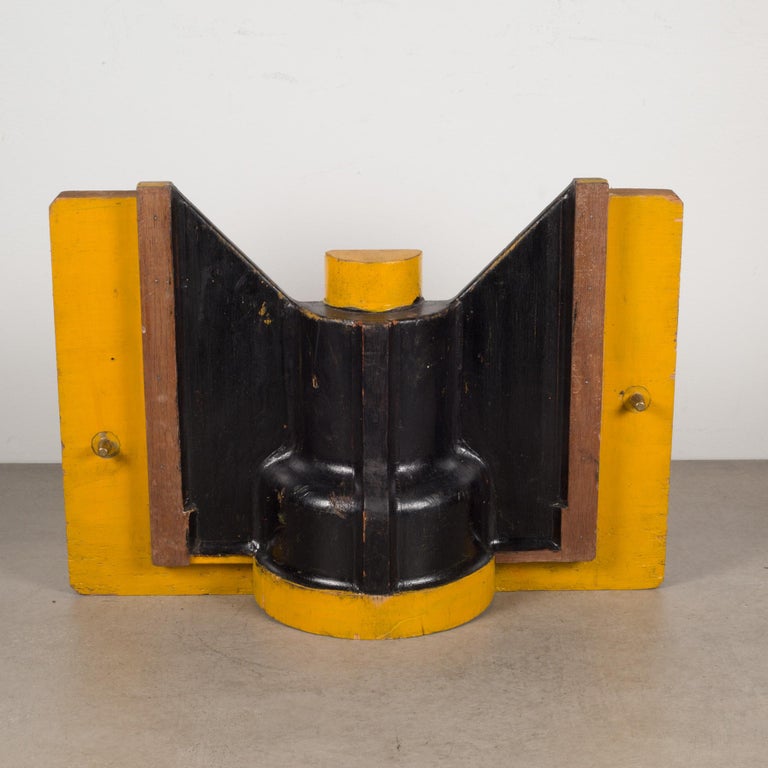 Early 20th C. Wooden Foundry Mold C.1900 For Sale at 1stDibs