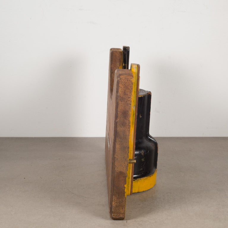 Early 20th C. Wooden Foundry Mold C.1900 For Sale at 1stDibs