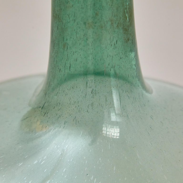 Early 20th Centry Spanish Glass Bottle Vase, circa 1940 For Sale at 1stDibs