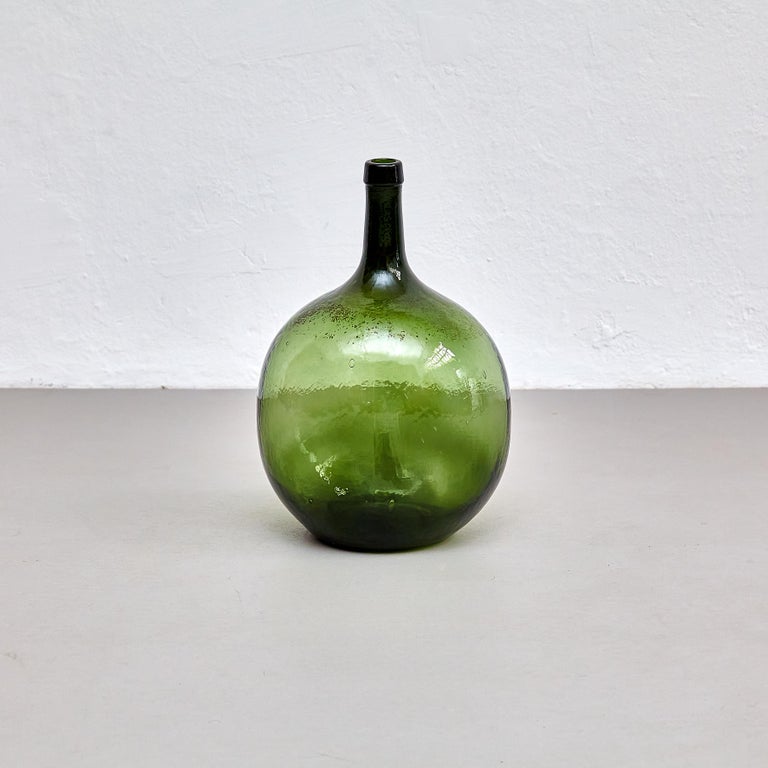 Early 20th Century Spanish Glass Bottle Vase, circa 1940 For Sale at ...