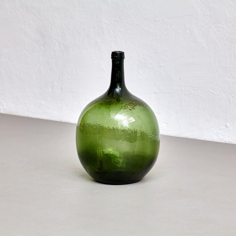 Early 20th Century Spanish Glass Bottle Vase, circa 1940 For Sale at ...