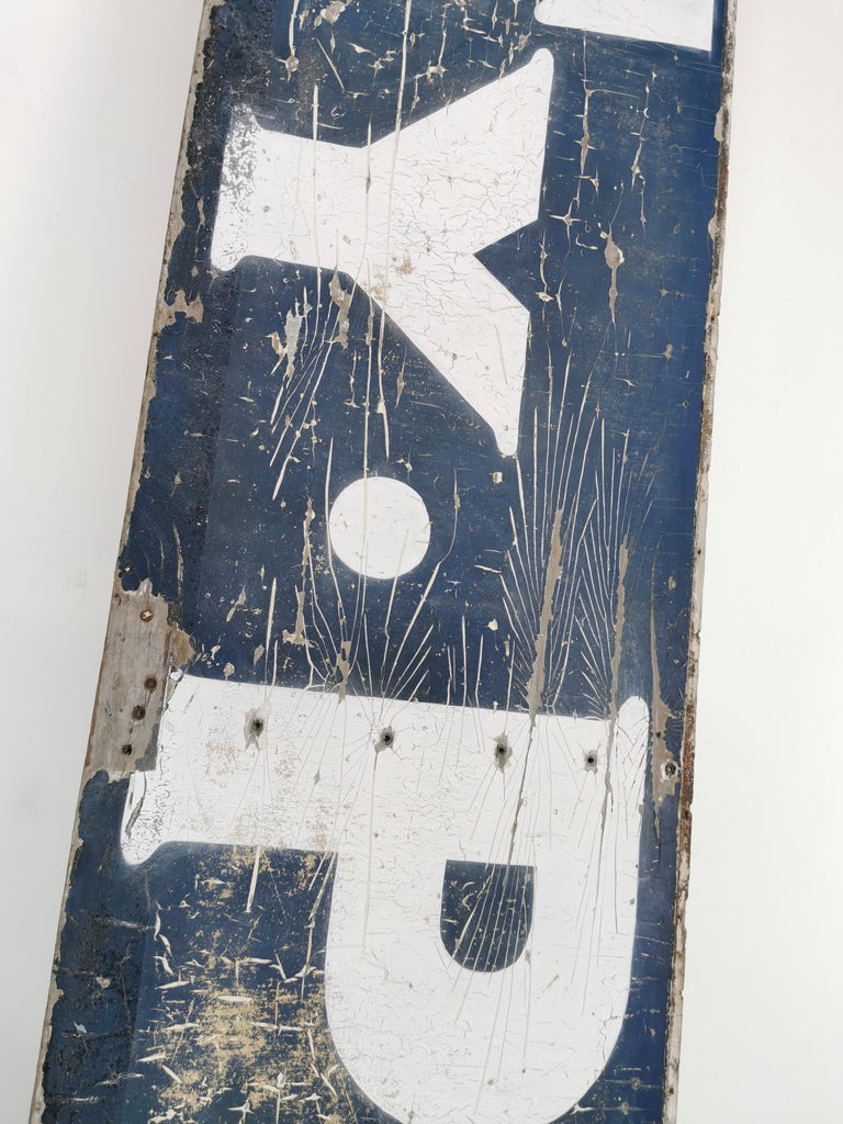 Early 20th Century 9 Foot Reclaimed Advertising Wooden Sign for Typhoo ...