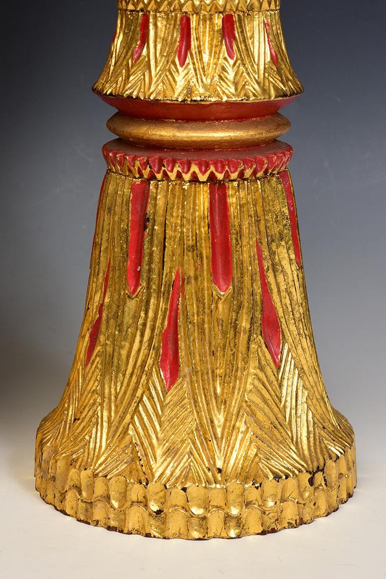 Early 20th Century, A Pair of Burmese Lacquered Vase with Gilding For ...