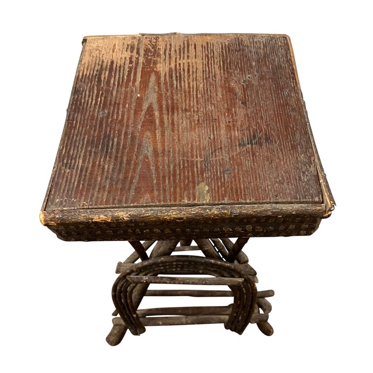 Early 20th Century, Adirondack Side Table For Sale at 1stDibs