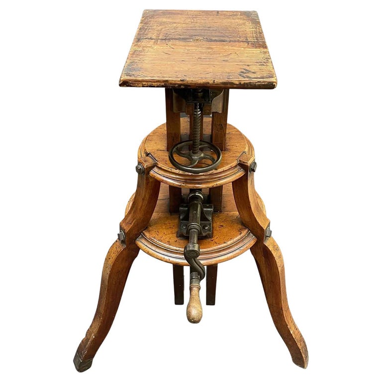 Early 20th Century Adjustable Studio Camera Tripod Stand For Sale at ...