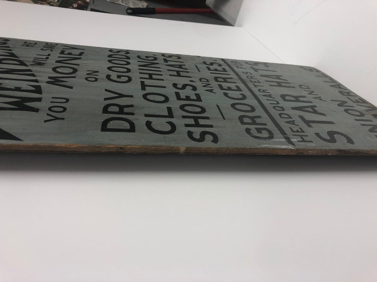Early 20th Century Advertising Sign by Ithaca Sign Works at 1stDibs