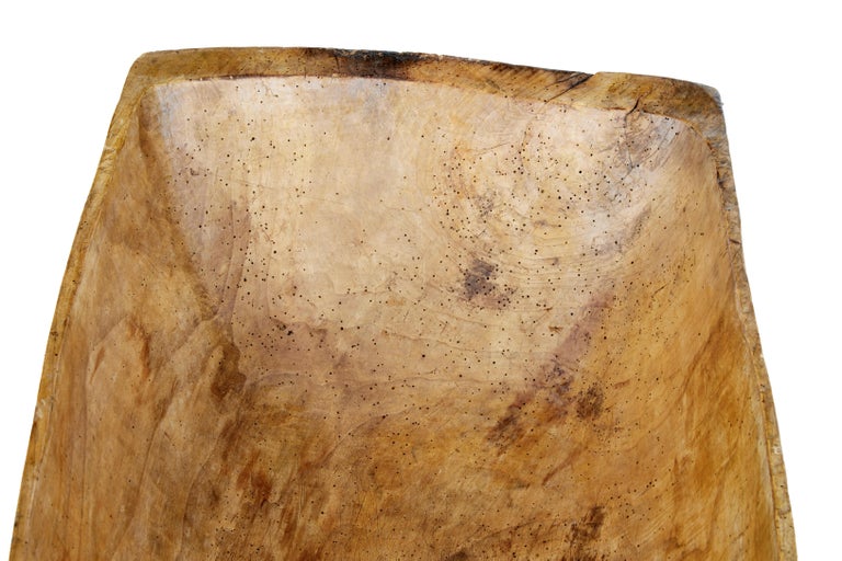 Early 20th Century Adzed Food Vessel For Sale at 1stDibs