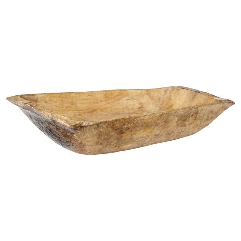 Early 20th Century Adzed Food Vessel For Sale at 1stDibs