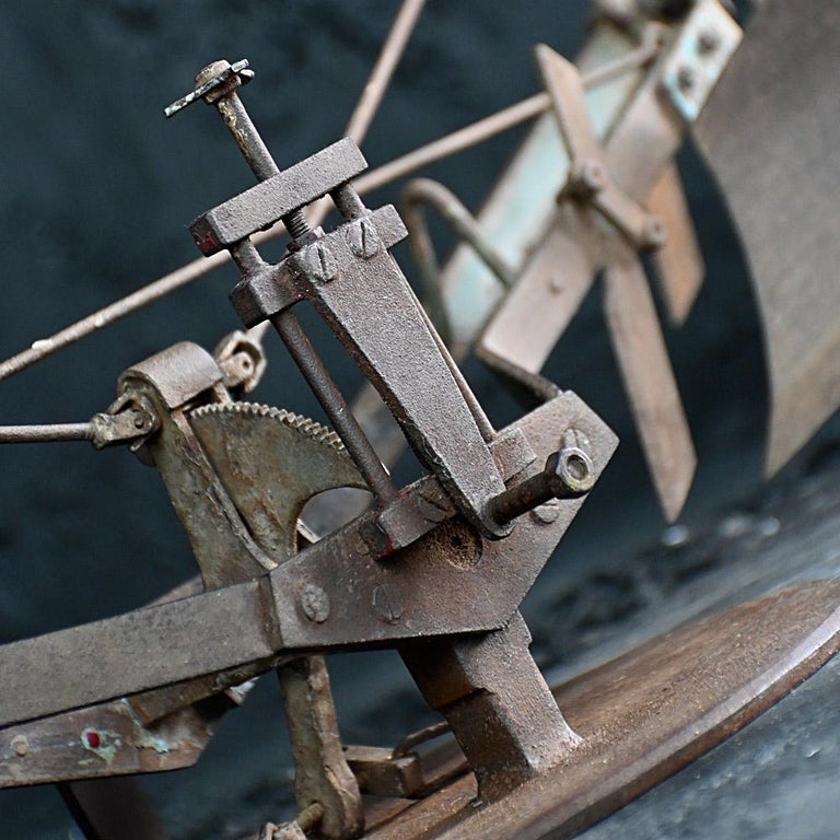 Early 20th Century Agricultural Ploughing Maquette Model For Sale at ...
