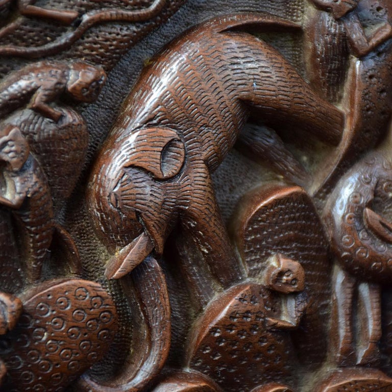 Early 20th Century, Amazing Hand Carved Indian Cigar Box For Sale at ...