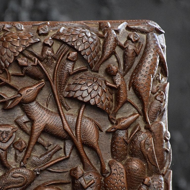 Early 20th Century, Amazing Hand Carved Indian Cigar Box For Sale at ...