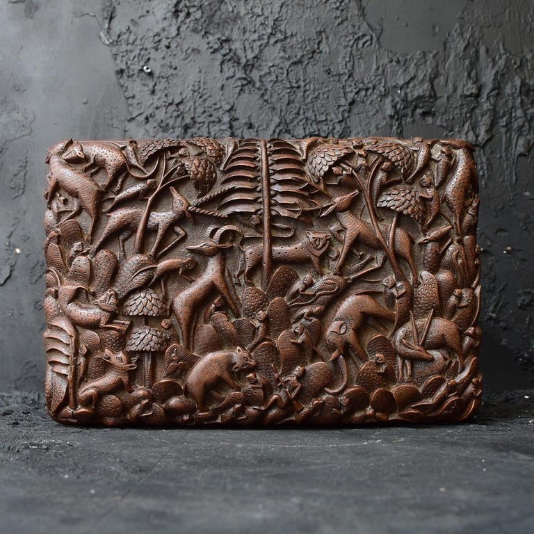 Early 20th Century, Amazing Hand Carved Indian Cigar Box For Sale at ...