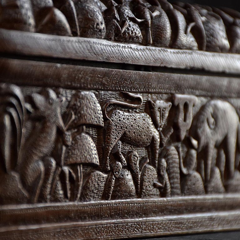 Early 20th Century, Amazing Hand Carved Indian Cigar Box For Sale at ...