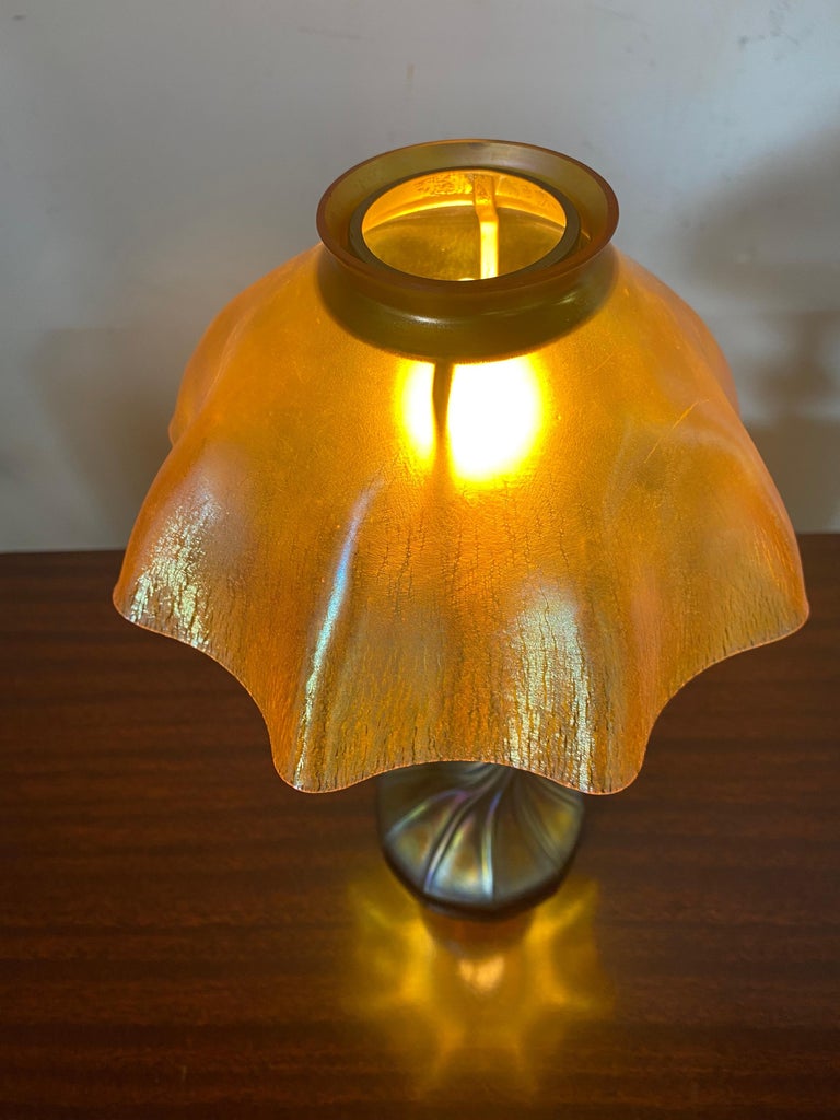 Early 20th Century American Art Nouveau Favrile Desk Lamp by, Tiffany ...