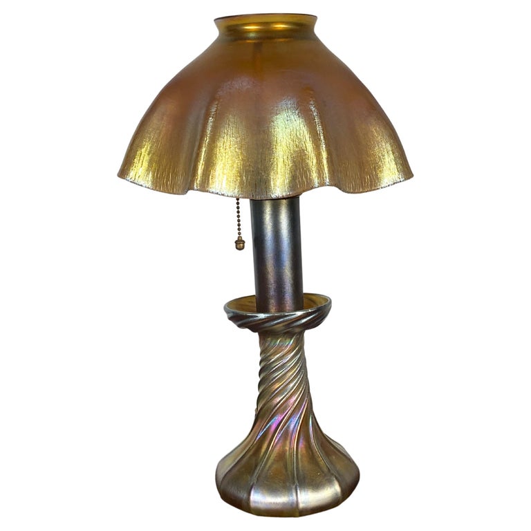 Early 20th Century American Art Nouveau Favrile Desk Lamp by, Tiffany ...