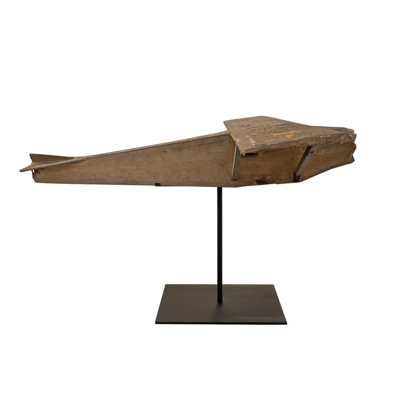 Early 20th Century American Folk Art Bush Plane Model on Custom Mount ...