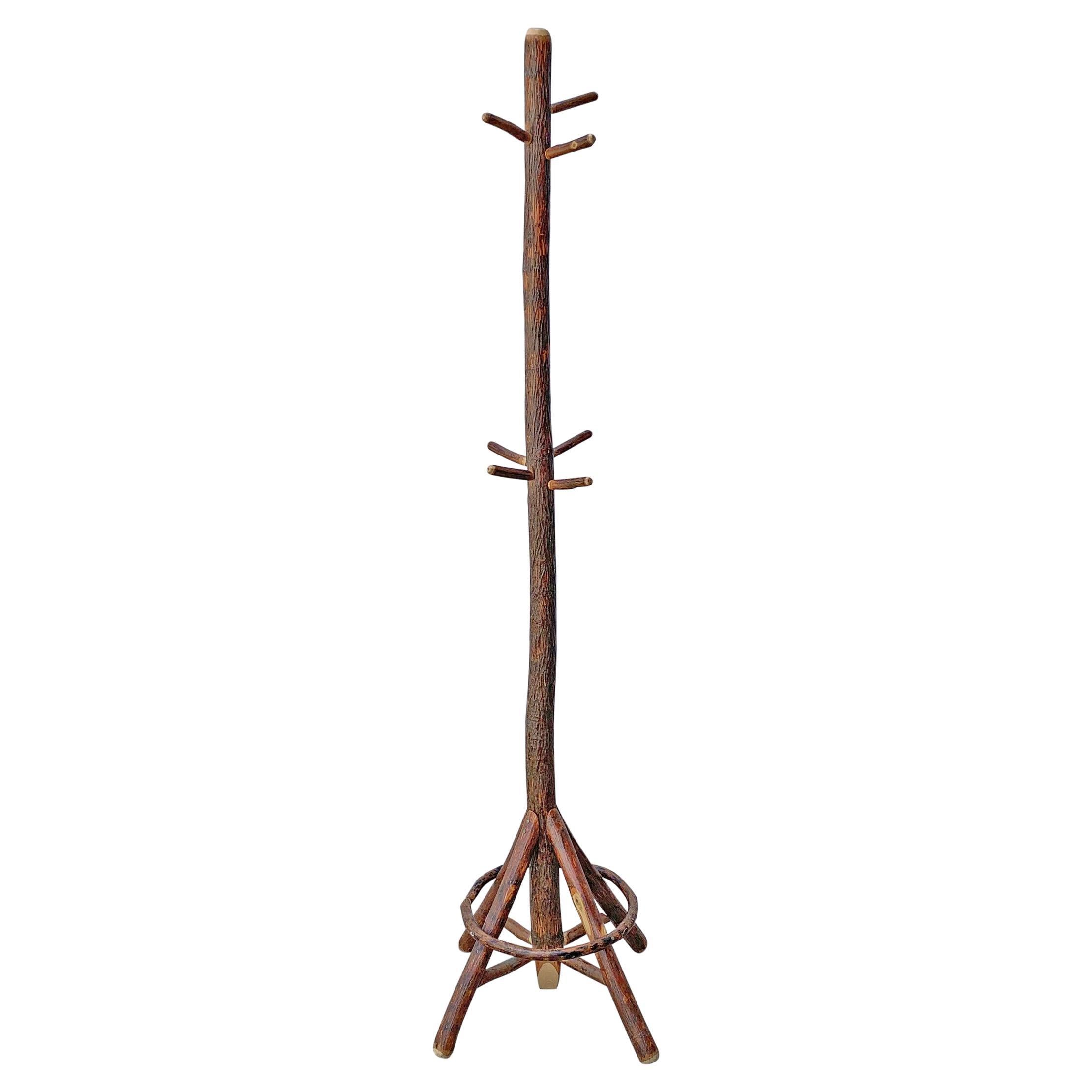Antique Arts And Crafts Mission Oak Hall Tree Coat Rack Early 20th