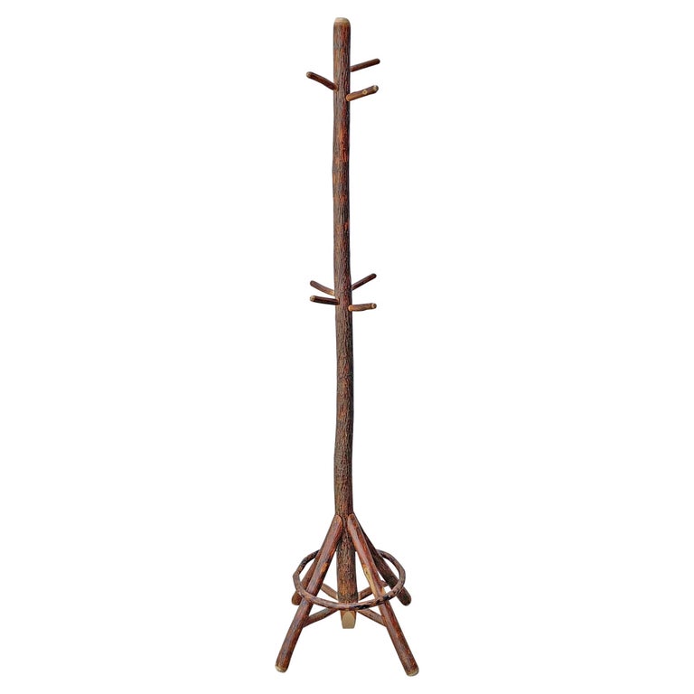 Early 20th Century American Old Hickory Hall Tree at 1stDibs