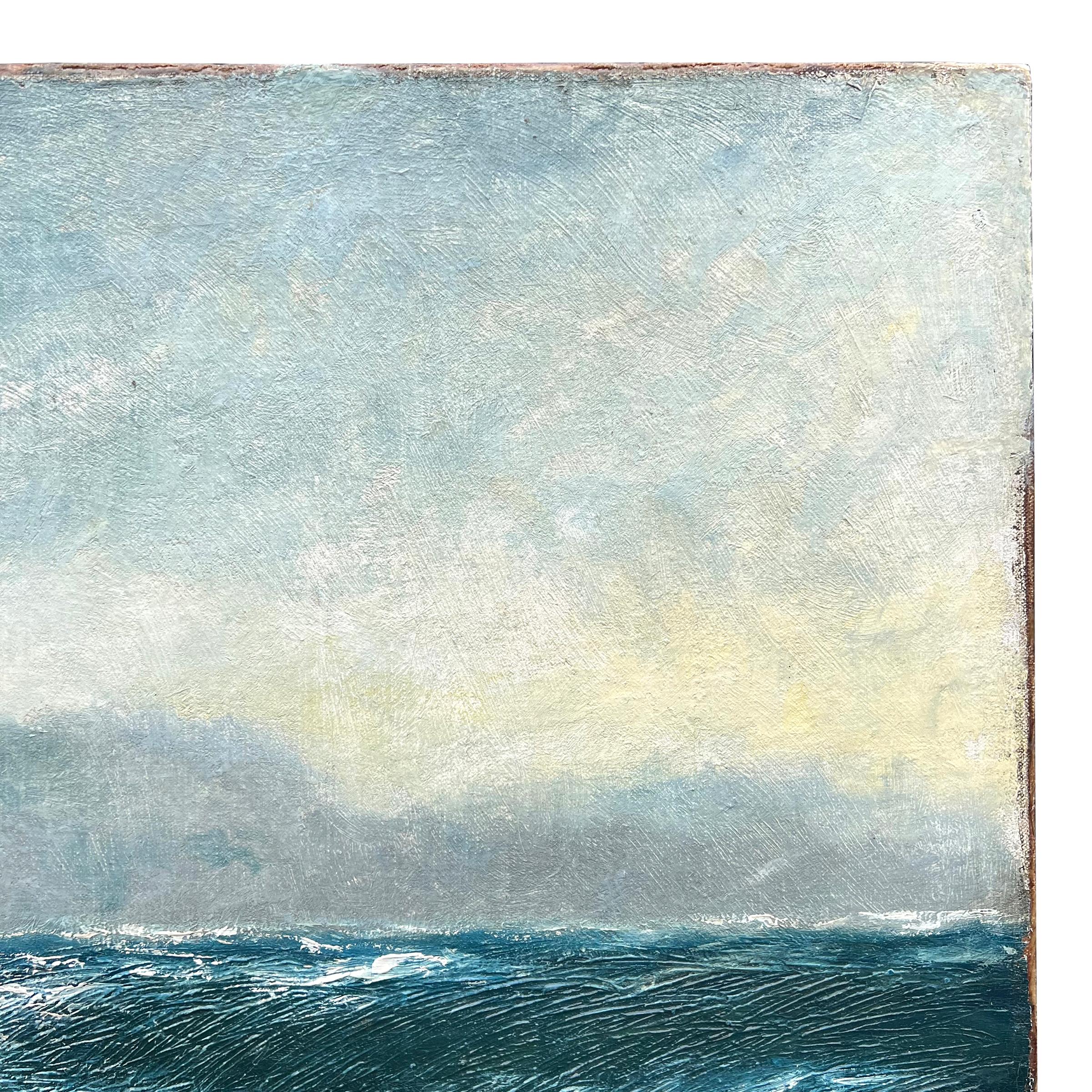 Early 20th Century American Seascape Oil Painting For Sale at 1stDibs