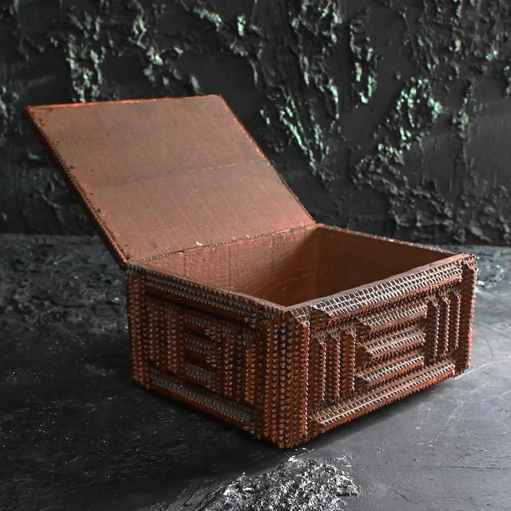 Early 20th Century American Tramp Art Box at 1stDibs