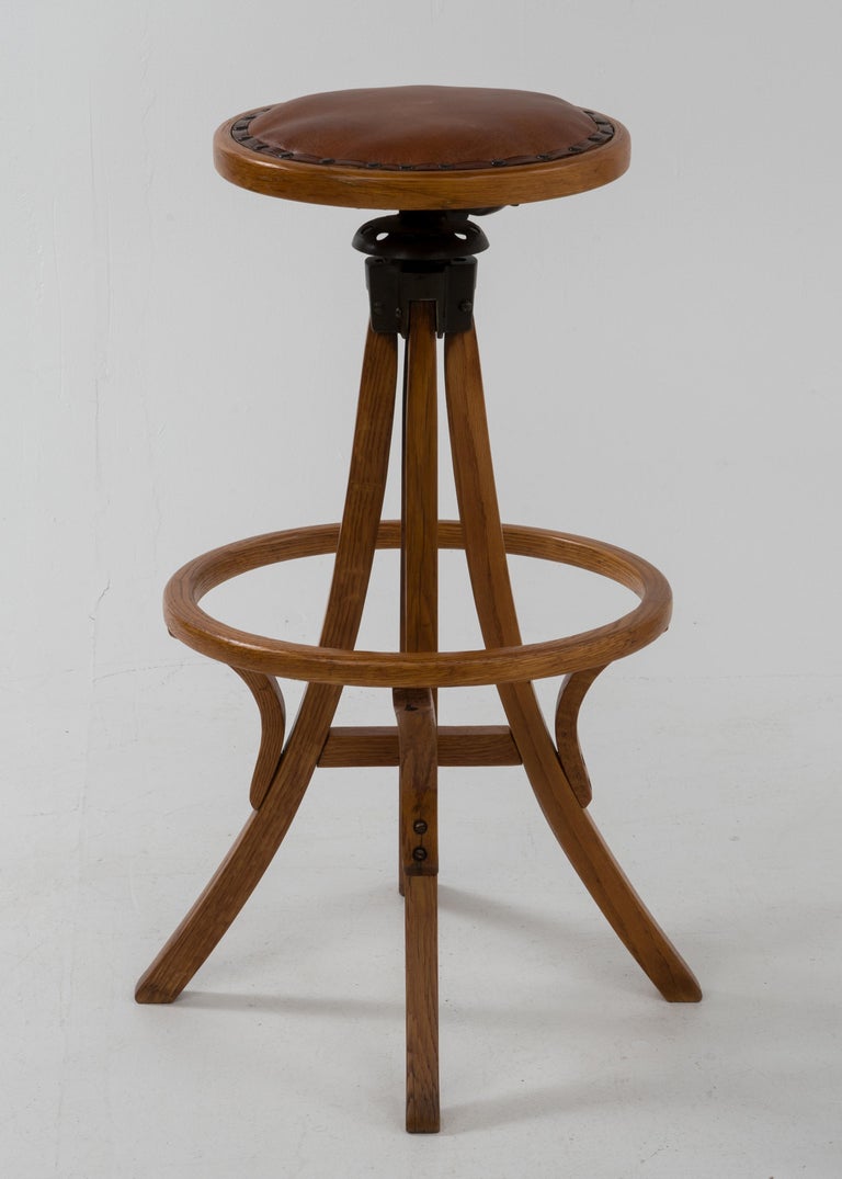 Early 20th Century Antique Architect Architectural Industrial Oak ...