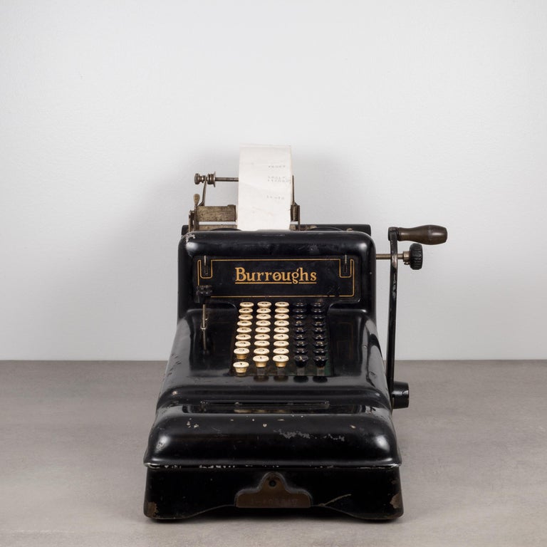 Early 20th Century Antique Burroughs Adding Machine, circa 1910 at 1stDibs