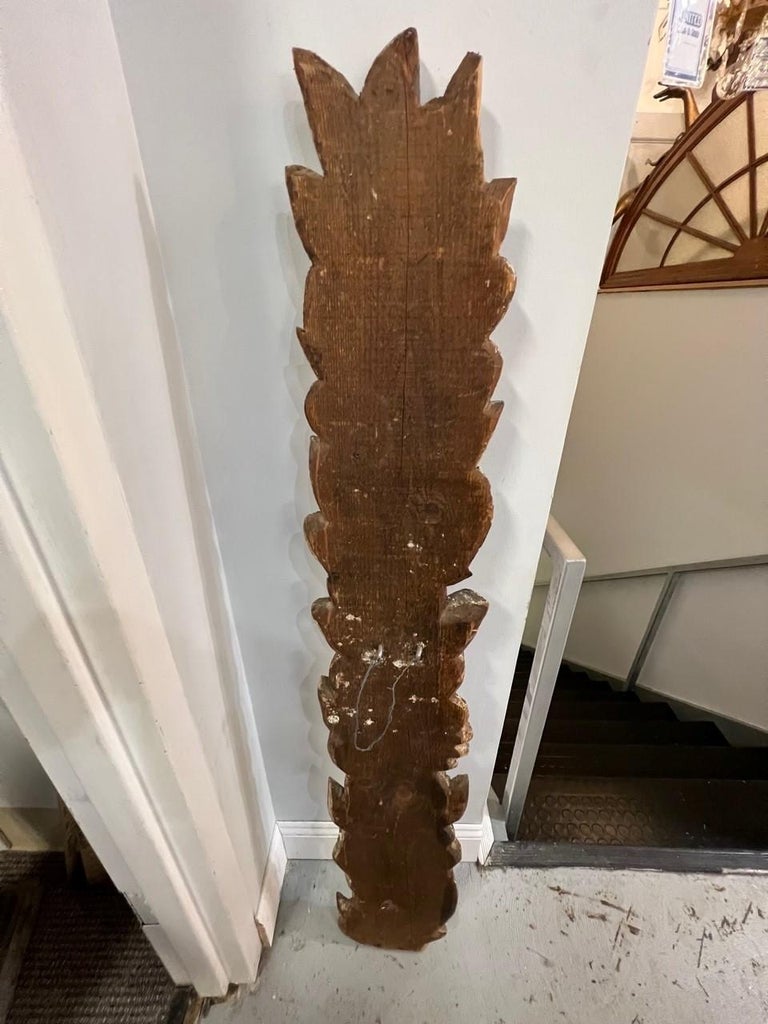 Early 20th Century Antique Carved Wood Cornucopia with Fruit and Corn ...